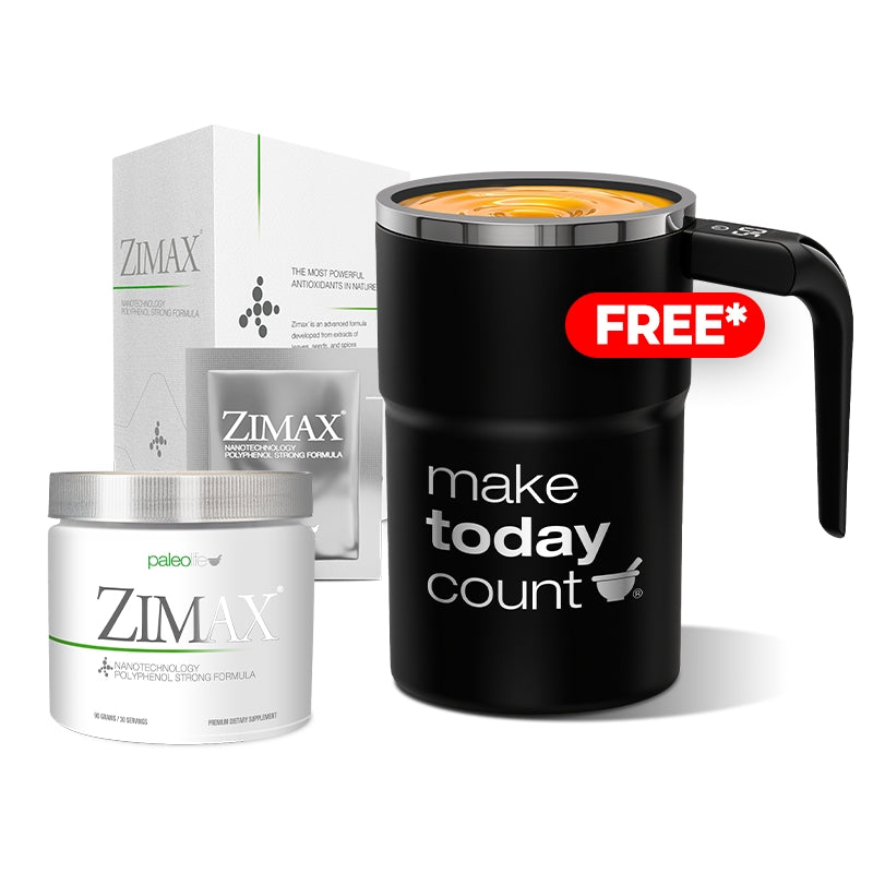 Zimax® Canister and Sachets + Free* LED Mug – Paleolife US